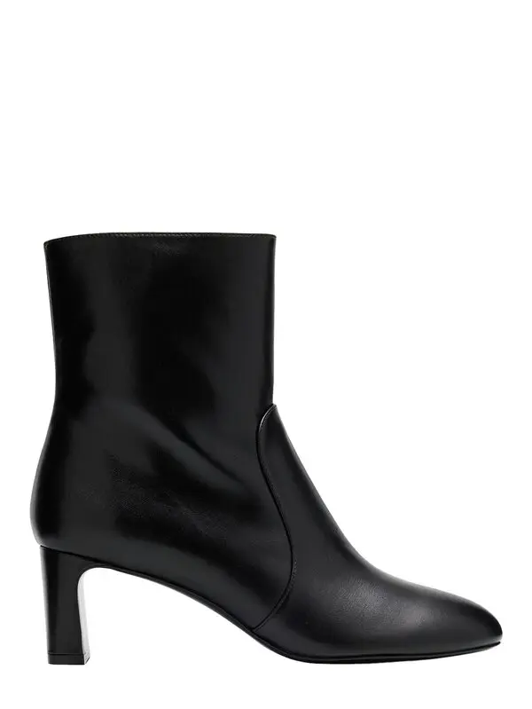 STUART WEITZMAN Babette Leather Ankle Booties - Black