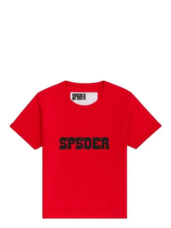 SP5DER Western Logo Baby Tee Shirt - Red