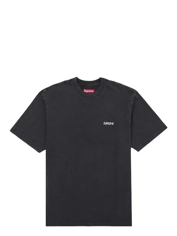 Supreme Washed Short Sleeve Top - Black