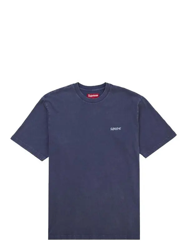 Supreme Washed Short Sleeve Top - Navy Blue