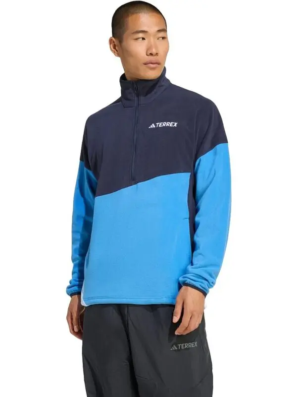 Adidas Terrex Climawarm Fleece Anorak - Legend Ink / Ray Blue
