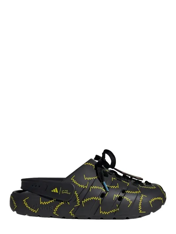 Adidas The Simpsons Adilette Clog - Core Black / Yellow / Core Black
