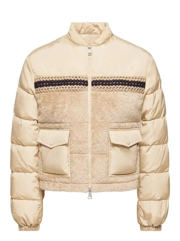 Moncler Achillee Teddy Down Bomber - Beige