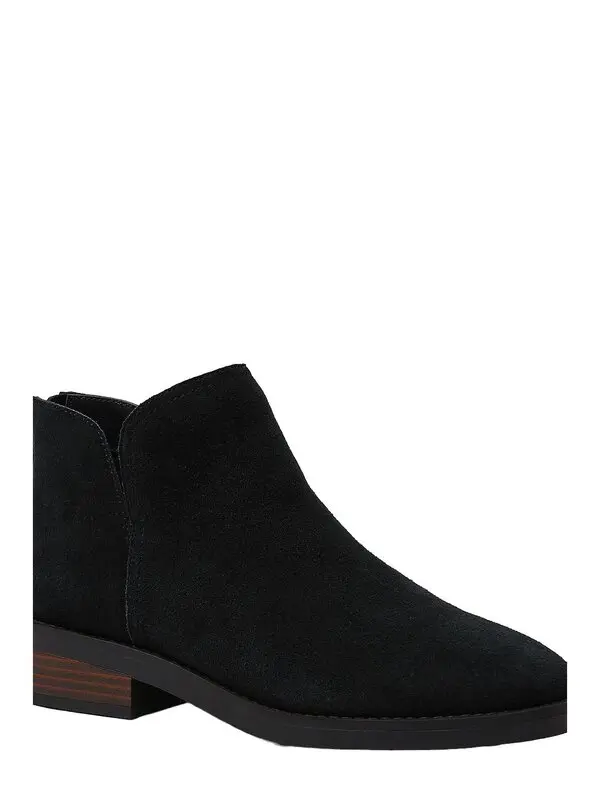 LANDS' END Ankle Booties - Black Suede