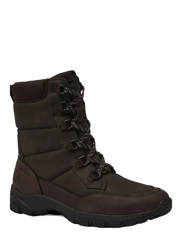 LANDS' END Expedition Trail Waterproof Lace-up Snow Boots - Dark Brown