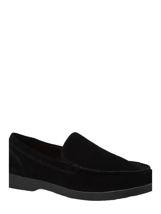 LANDS' END Essential Suede Loafers - Black