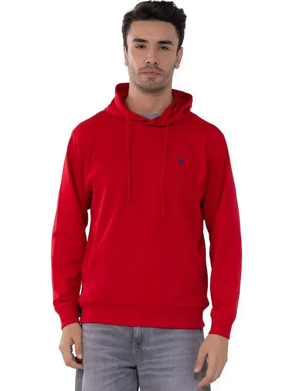 MEMBERS ONLY Pullover Hooded Sweatshirt - Red