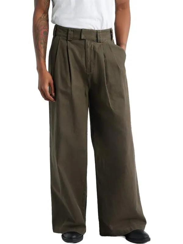 ELWOOD Wide Leg Deck Pants - Espresso