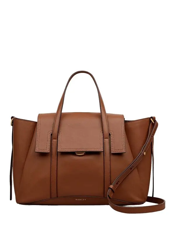 RADLEY The Chancery Flapover Satchel - Cognac