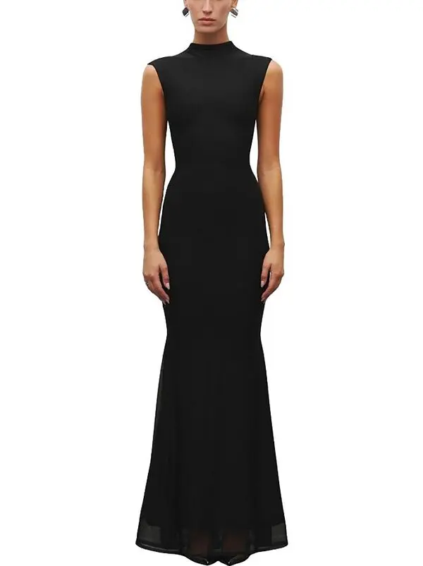 HEIRESS BEVERLY HILLS Contour Maxi Dress - Black