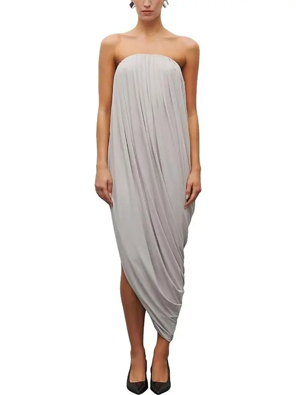 HEIRESS BEVERLY HILLS Fluid Column Dress - Grey