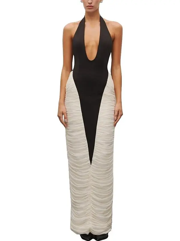 HEIRESS BEVERLY HILLS Sculpt Dress - Black Ivory