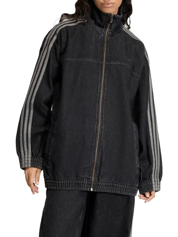 Adidas Originals By Alexander Wang Firebird Denim Track Jacket - True Black Denim