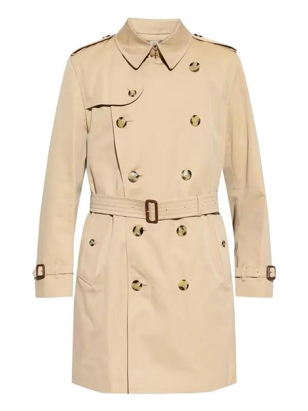 Burberry Double-breasted 'kensington' Trench Coat With Belt - Beige
