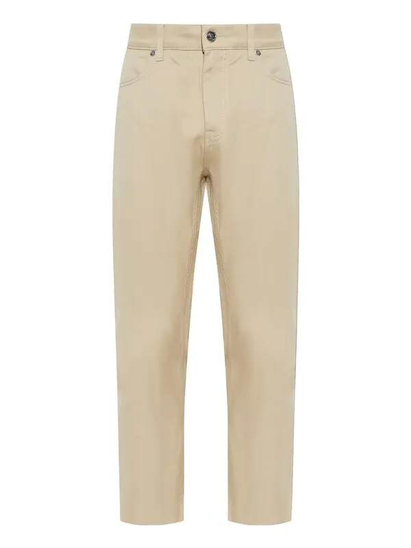 Etro Cotton Tapered-leg Trousers - Beige