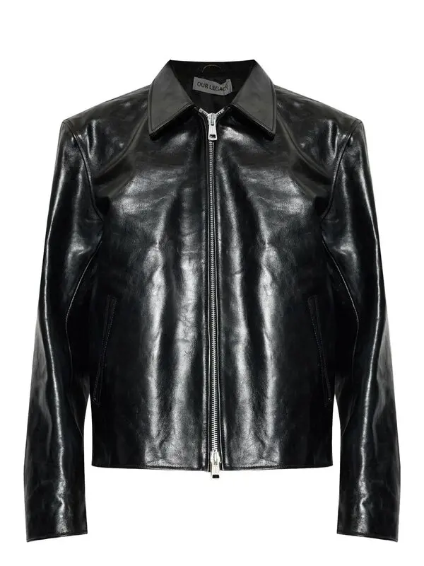 Our Legacy Leather Jacket - Black