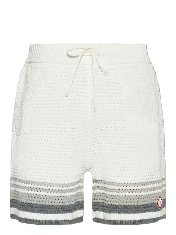 Casablanca Logo Shorts - White