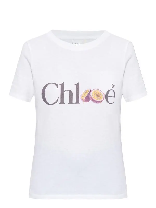 Chloé Logo T-shirt - White