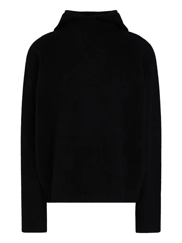 Proenza Schouler Ribbed Cashmere-blend Hoodie - Black