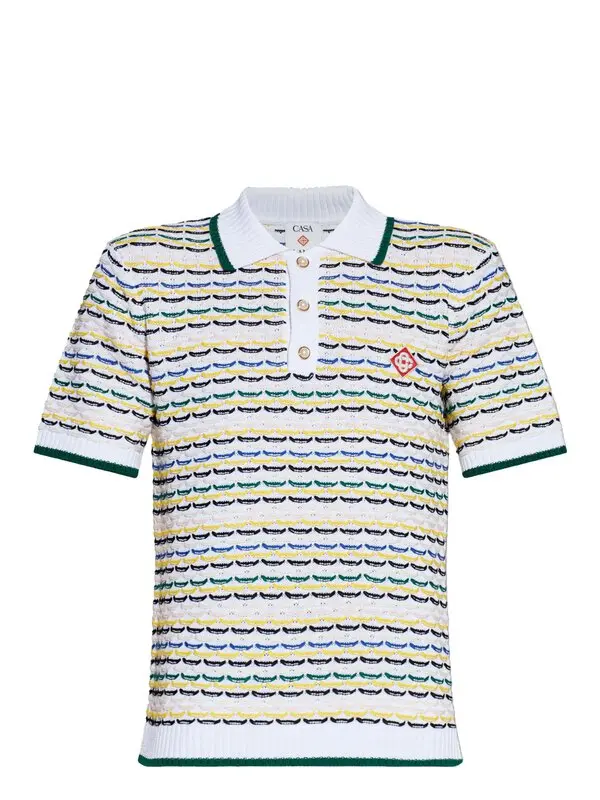 Casablanca Polo With Logo - Multicolour