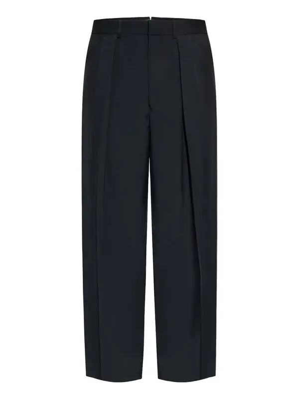 TOM FORD Straight Leg Wool-cashmere Trousers - Black