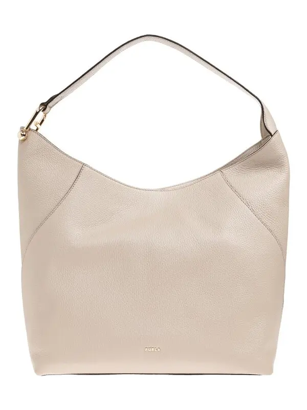 Furla Lara Large Shoulder Bag - Cream