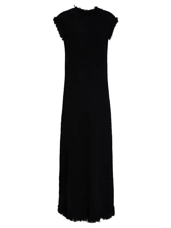 Proenza Schouler Cutout Bouclé-knit Maxi Dress - Black