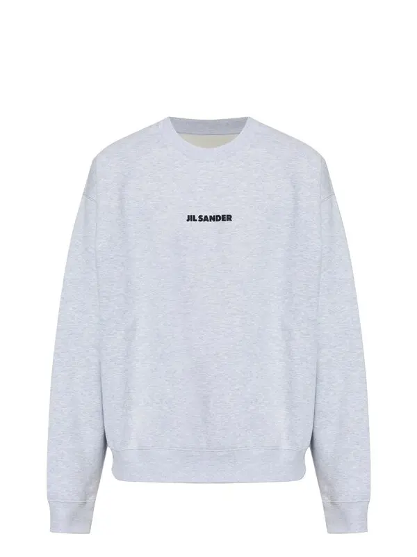 JIL SANDER Sweatshirt With Logo - Grey