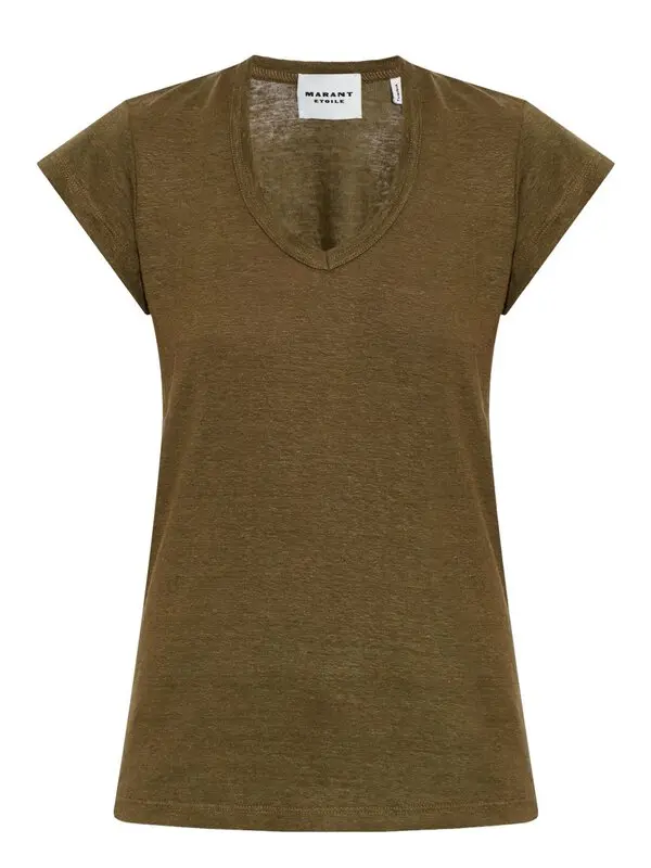 MARANT ETOILE Zankou T-shirt - Green
