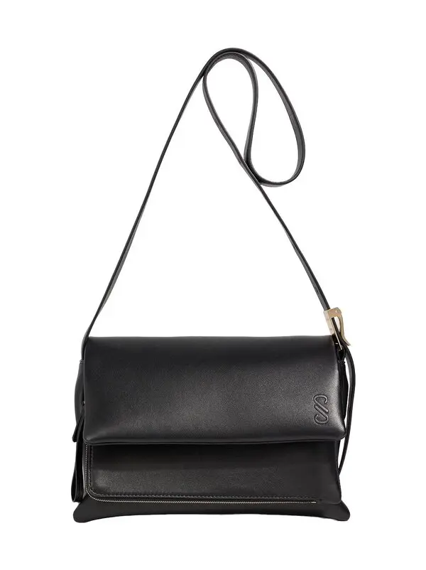 Proenza Schouler City Leather Shoulder Bag - Black