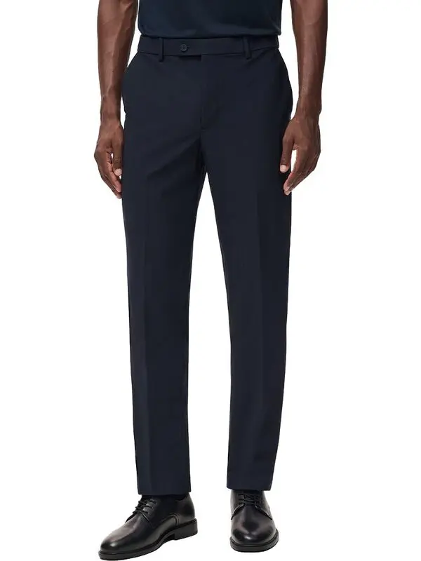 Mango Zurich Thermolite® Slim Fit Suit Trousers - Navy