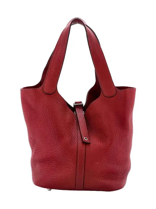 HERMES Mm Picotin Lock Bag Clemence - Red