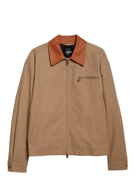 Versace Cotton Canvas Jacket - Warm Beige