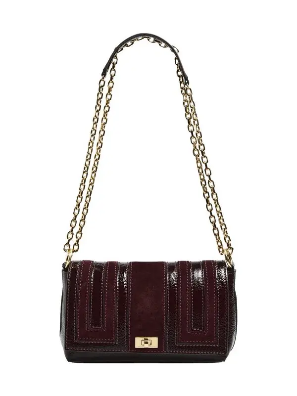 ANYA HINDMARCH Mortimer Paneled Crossbody Bag - Grape