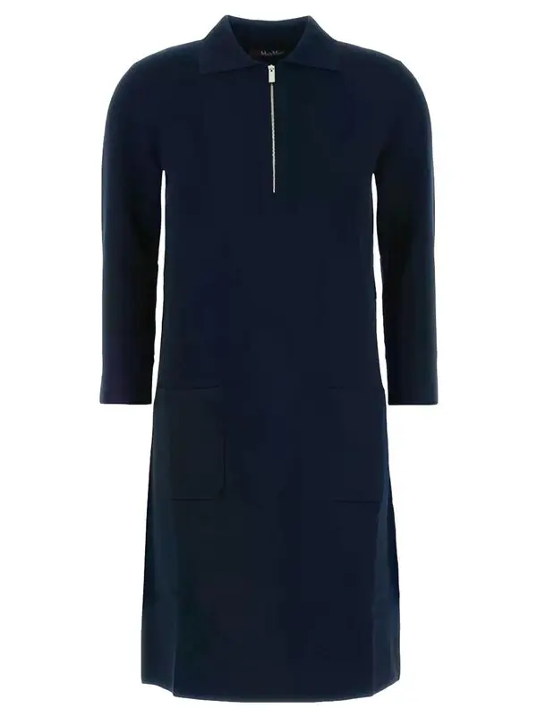 Max Mara Zip-front Dress - Blue
