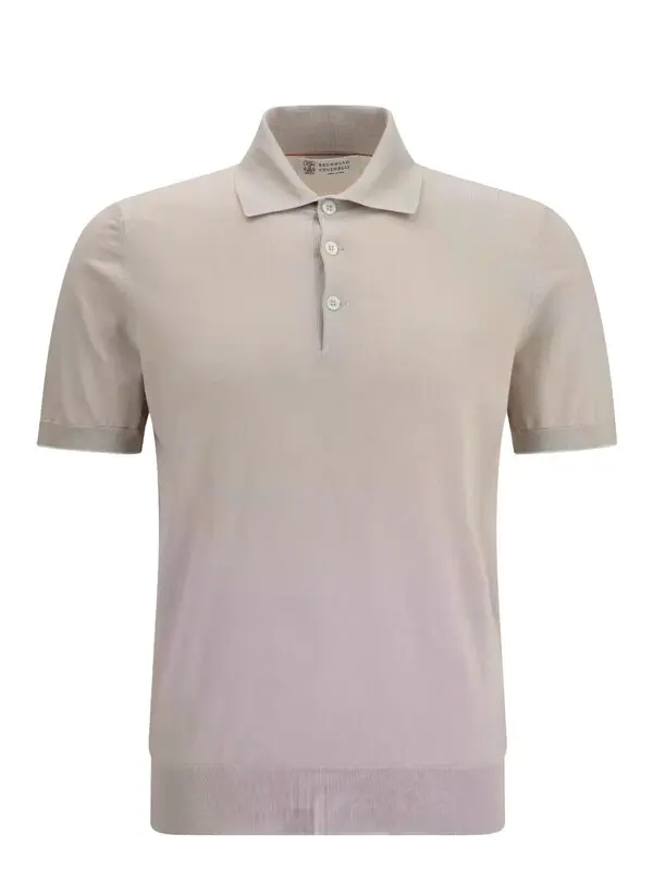 Brunello Cucinelli Short-sleeve Polo Shirt - Neutrals