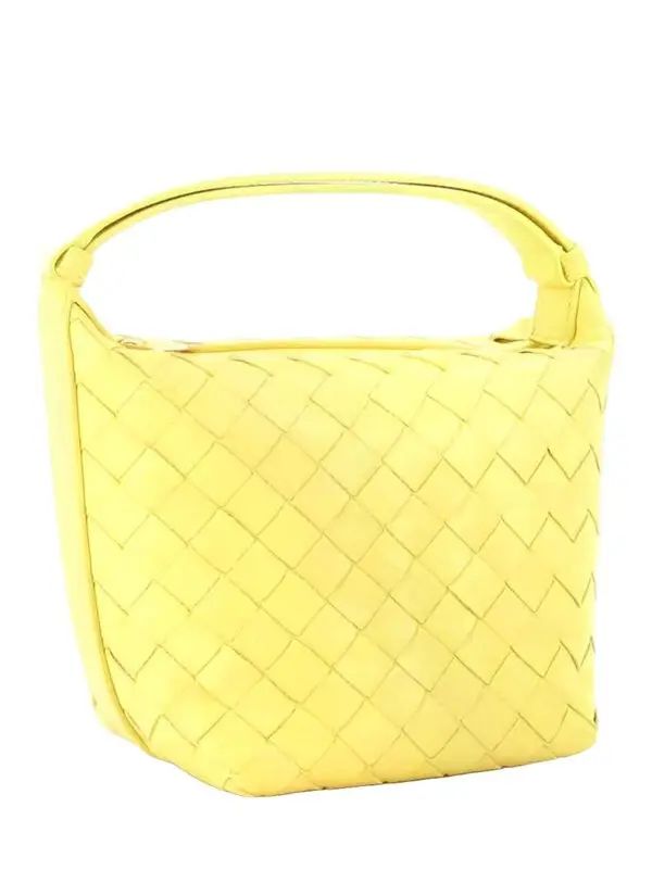 Bottega Veneta Wallace Intrecciato Nappa Mini Shoulder Bag - Yellow
