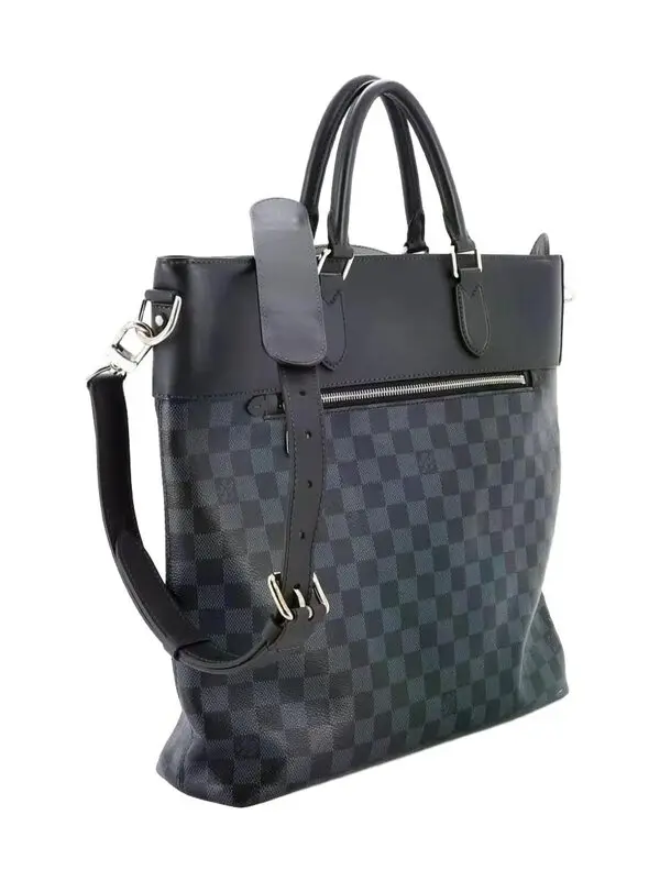 LOUIS VUITTON Newport Damier Cobalt Satchel - Black