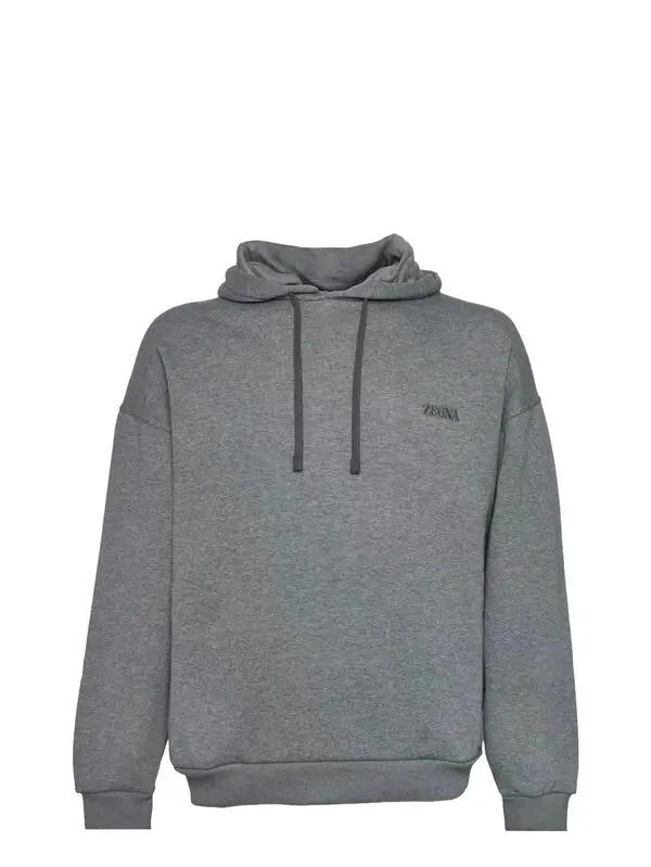 Zegna Long-sleeve Hoodie - Grey