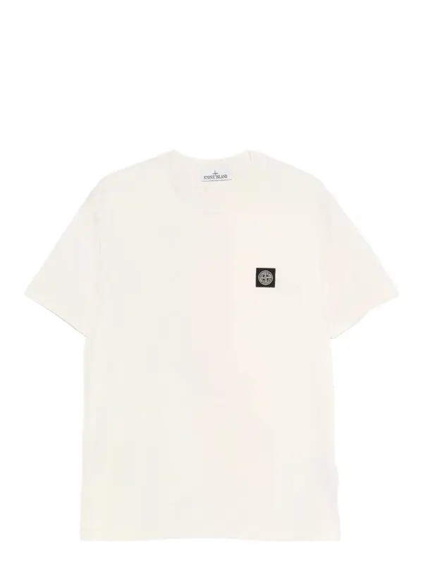 Stone Island Logo-patch T-shirt - Neutrals