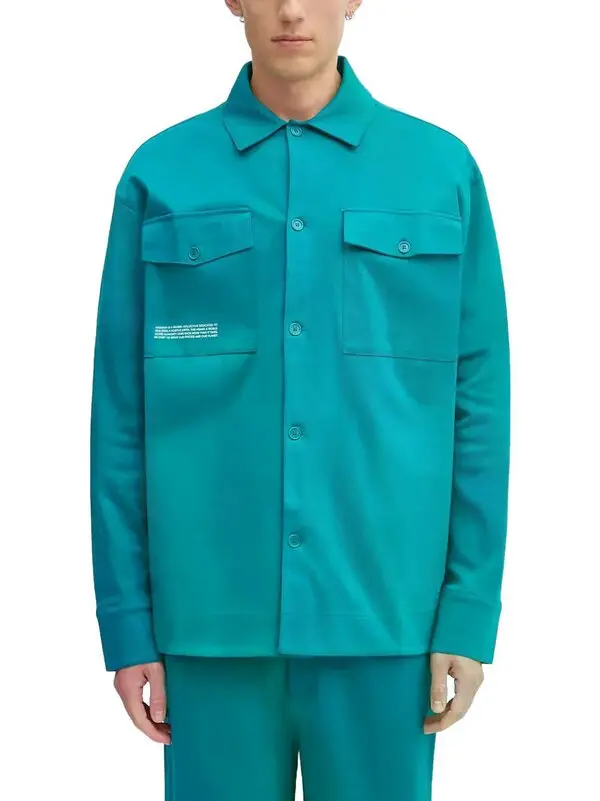 PANGAIA Chest-pocket Button-up Shirt - Green