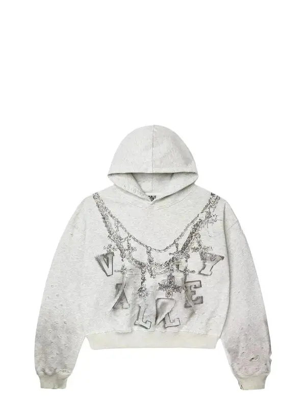 VALE Printed Hoodie - Grey