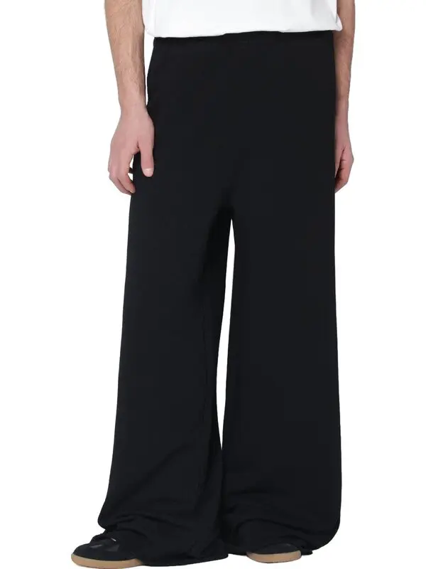MAISON MARGIELA Wide-leg Jersey Trousers - Black