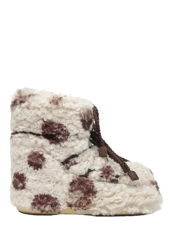 Moon Boot Icon Low Curly Boots - White
