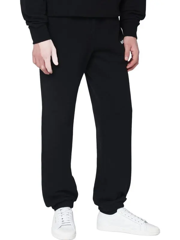 Burberry Jogging Trousers With Logo - Black