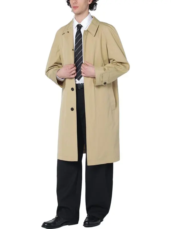 Burberry Cotton Overcoat - Beige