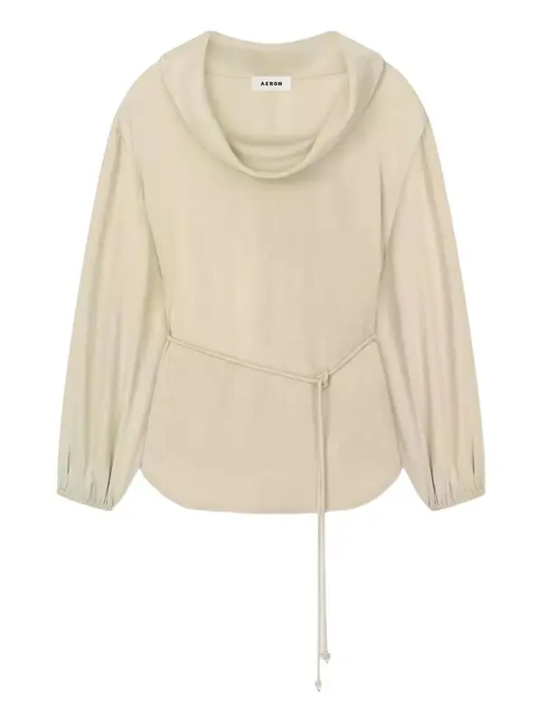 AERON Cowl-neck Top - Neutrals