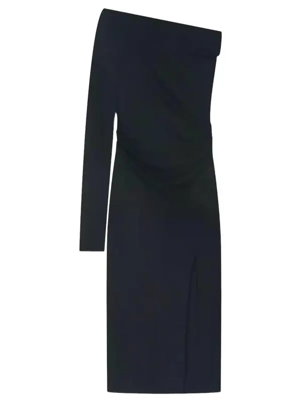 AERON Sophia One-sleeve Midi Dress - Black