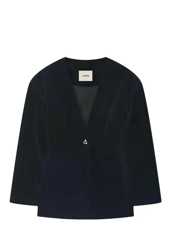 AERON Somerset Structured V-neck Jacket - Black