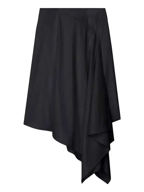 AERON Asymmetric Hem Skirt - Black